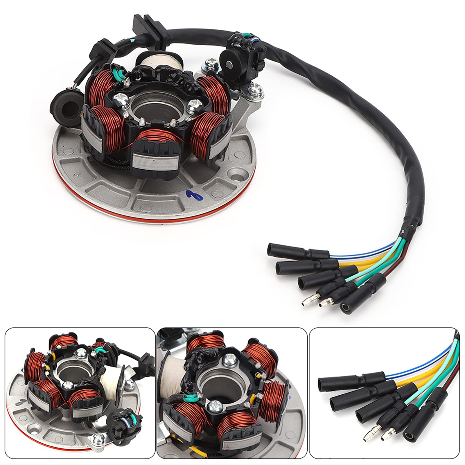 Acouto Magneto Stator Plate Ignition Stator Magneto Plate Magneto Stator Replace Fit for LIFAN YX 140cc Kick Start Engine PIT PRO Trail Dirt Bike