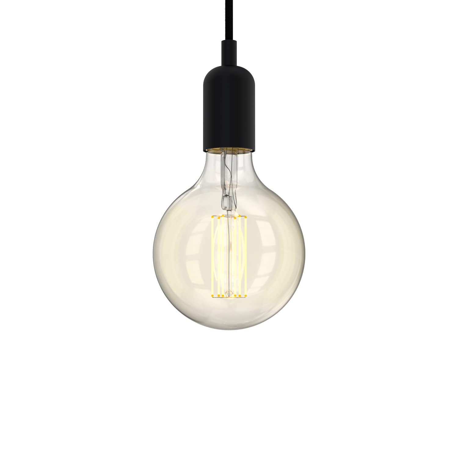 6W LED Edison Globe Bulb with Antique Gold Tint - Large G40 Vintage Filament Light Bulb, E26 Base, Fully Dimmable with Warm White Light, Bedford Collection