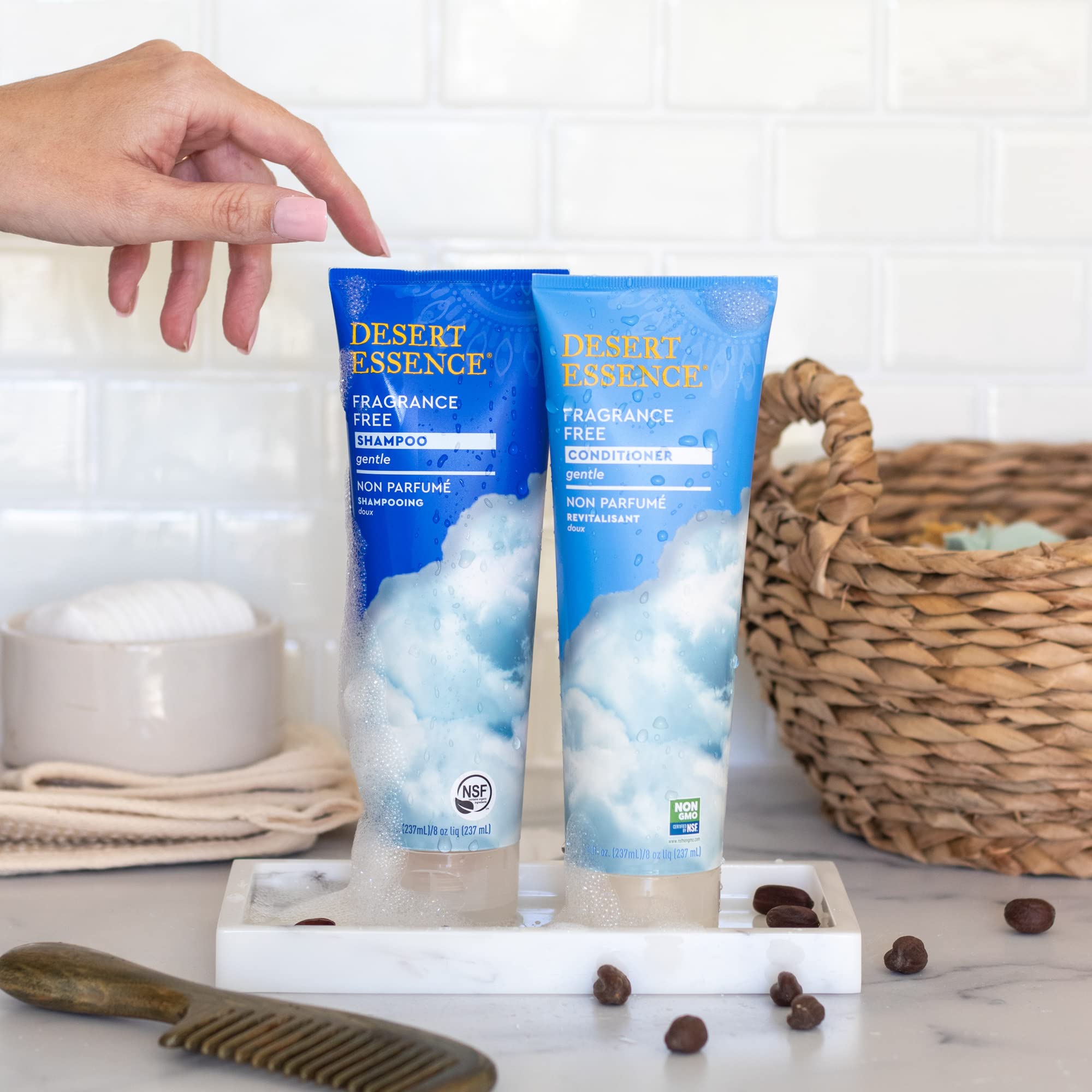 Desert Essence Conditioner, Fragrance-Free, Pack of 4
