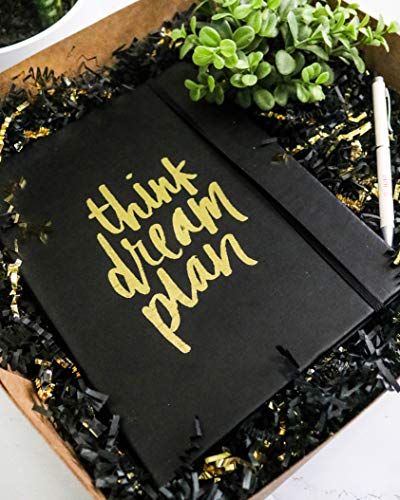 MagicWater Supply Crinkle Cut Paper Shred Filler (2 LB) for Gift Wrapping & Basket Filling - Black & Gold