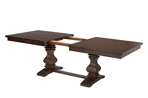 Best Quality Furniture 7PC Dining Set (1 Table + 6 Chairs), Walnut, Beige