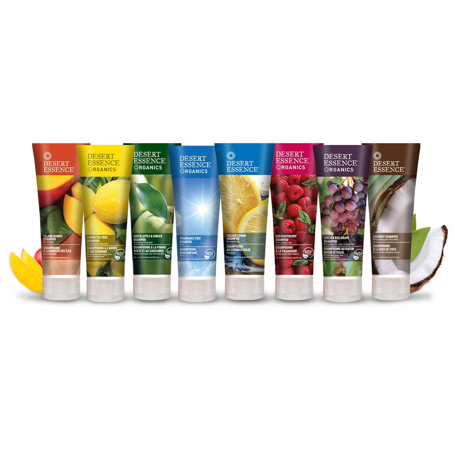 Desert Essence Coconut Shampoo & Conditioner Bundle - 8 Fl Ounce - Nourishing For Dry Hair - Delightful Scent - Refreshes Skin - Coconut Oil