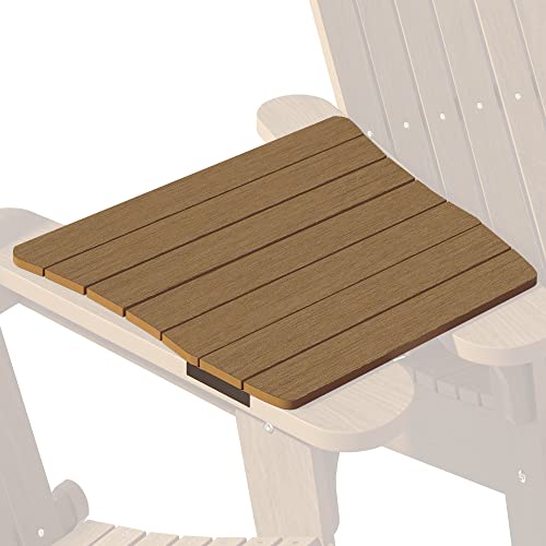 DWVO Adirondack Connecting Table, Water Resistance Outdoor Side Table Arm Tray Table for Adirondack Chairs, Adirondack Table Desk for Adirondack Barstools, Center Table for Tall Adirondack Chair,Brown