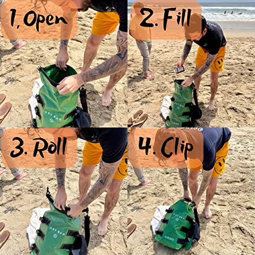 Acrodo Floating Waterproof Dry Bag Backpack - Outdoor Rucksack for Tactical, Travel, Camping Gear & Hiking accessories