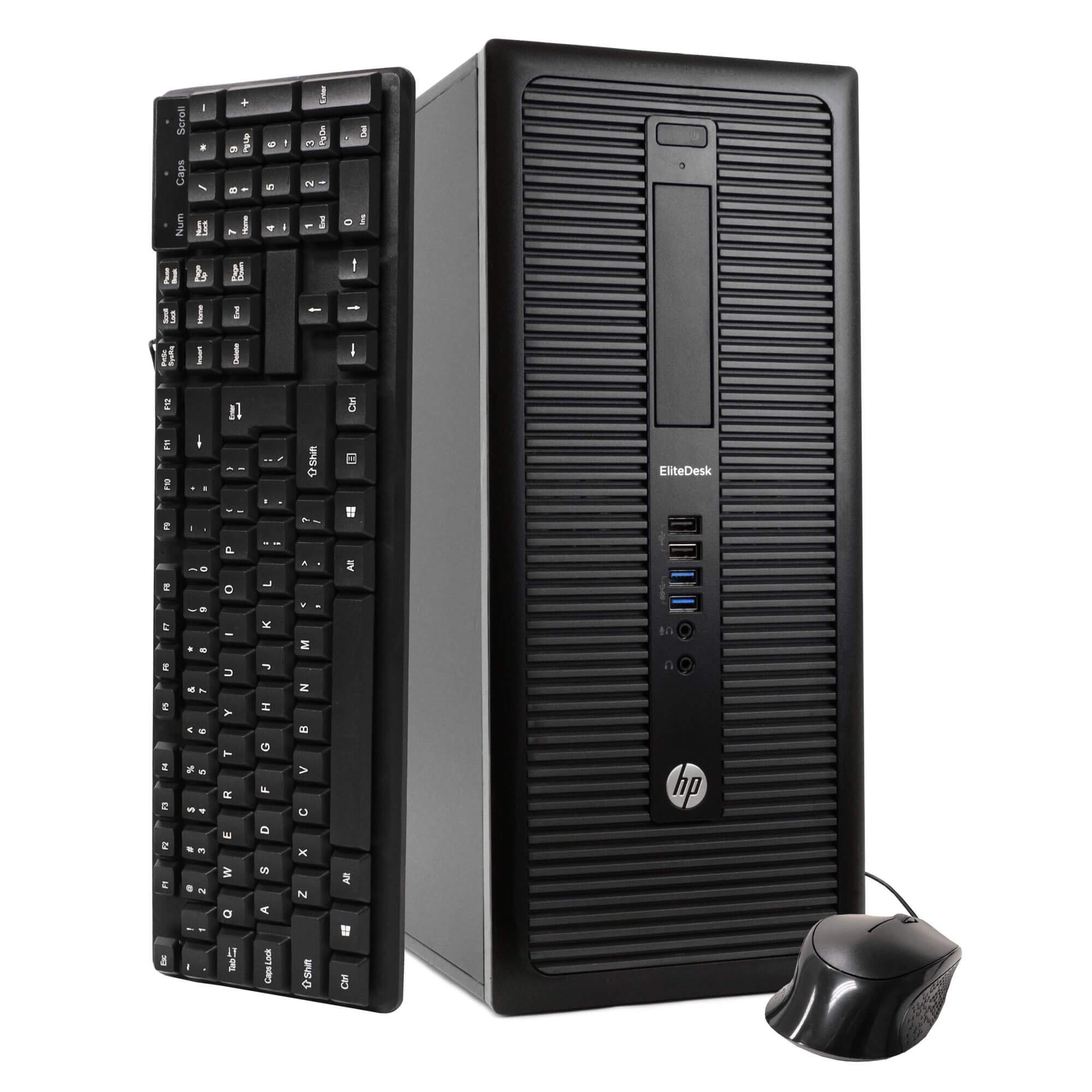 HP EliteDesk 800 G1 Tower Premium Business Computer PC (Intel Core i5-4570 upto 3.6GHz, 8GB Ram, 1TB HDD, 3.0 USB, Wireless WIFI, Display Port) Windows 10 Professional (Renewed)
