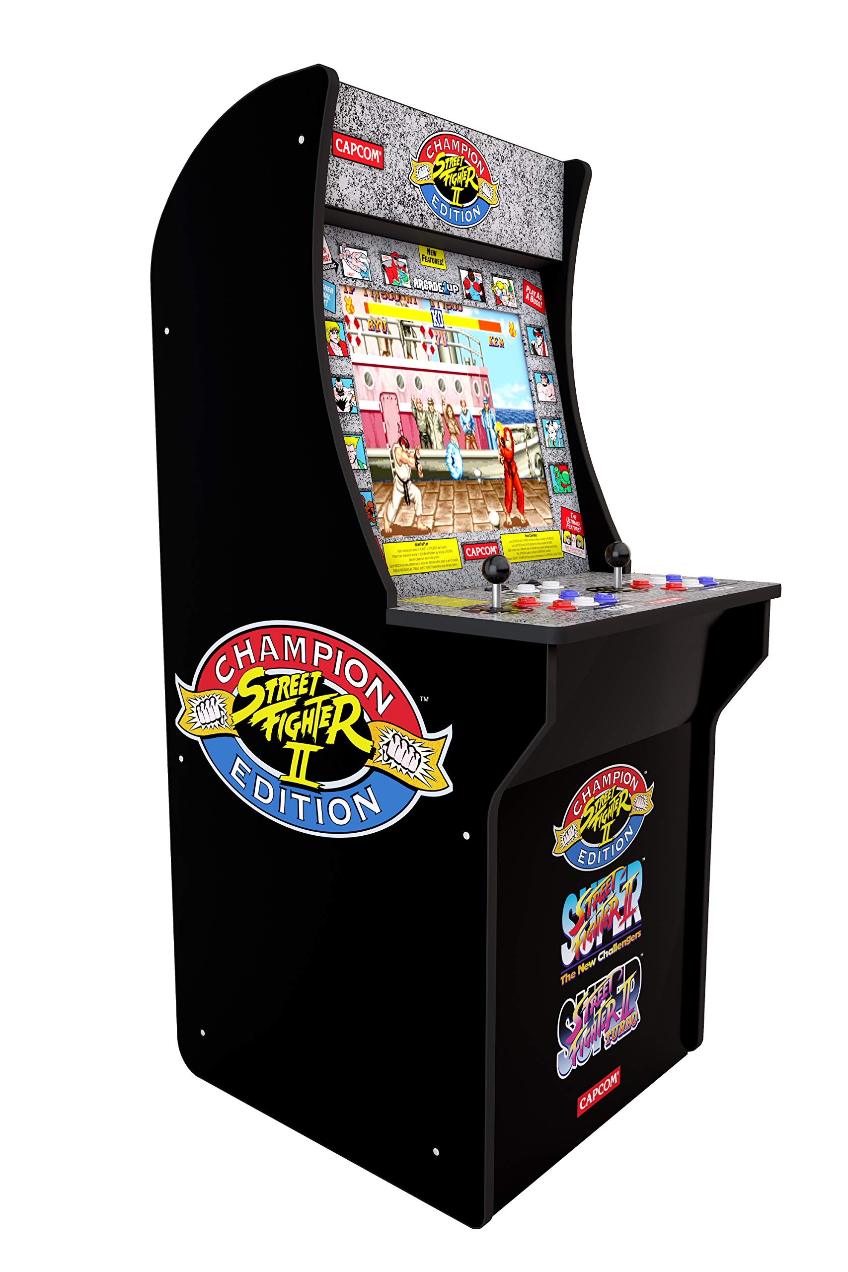 ARCADE1UP Street Fighter - Classic 3-in-1 Home Arcade, 4Ft