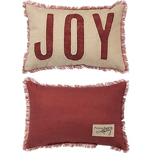 Primitives by Kathy Holiday Joy Cotton Throw Pillow