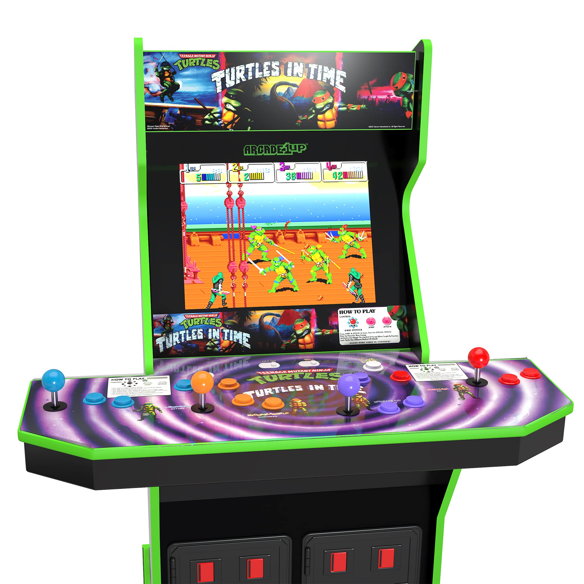 Arcade1Up Teenage Mutant Ninja Turtles Arcade Machine w/ Riser