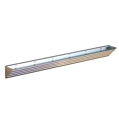 LTL Home Products Wallscapes Glacier Floating Glass Wall Shelf Kit, 12"X48", Clear