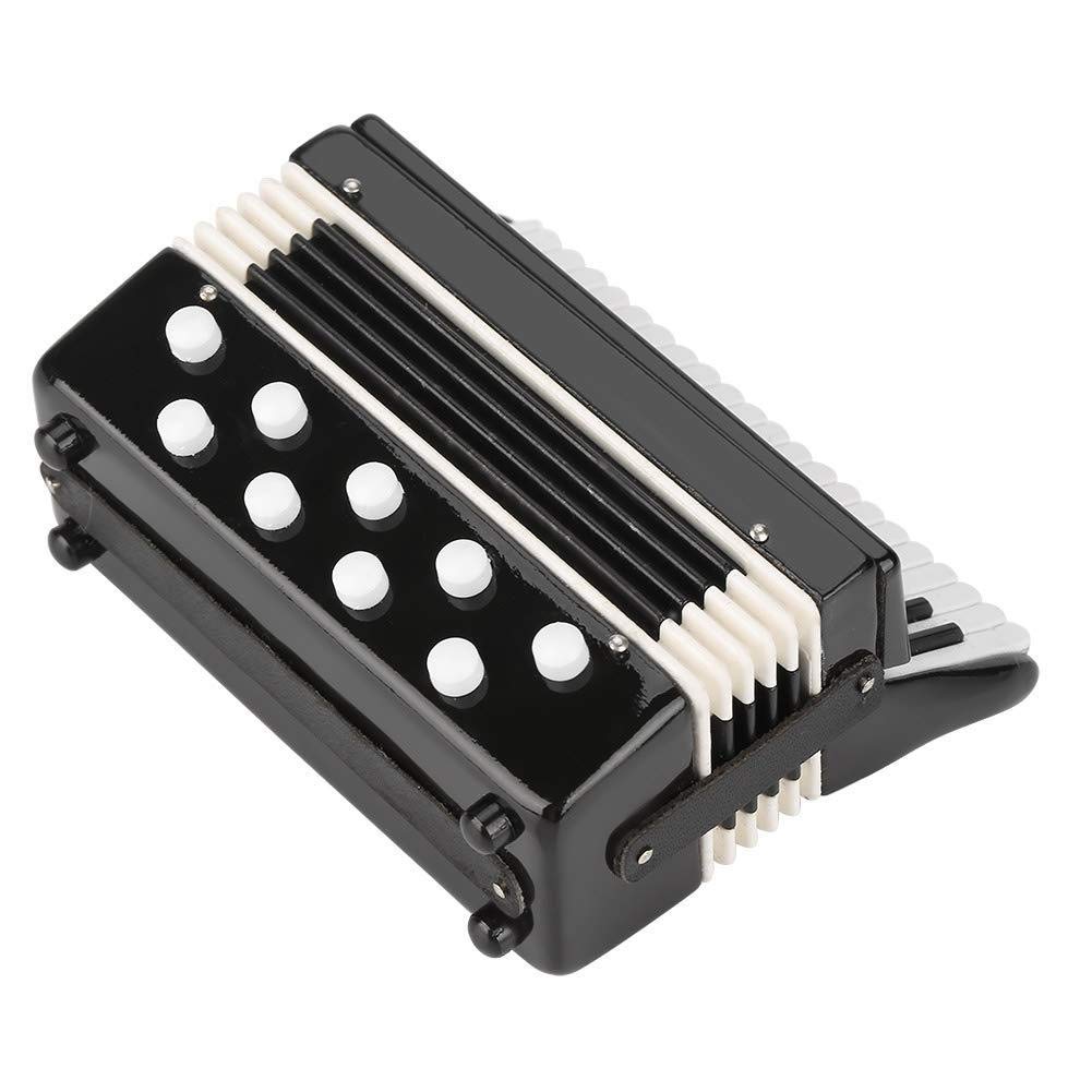 Alano Mini Musical Instrument Accordion Model Musical Instrument Decoration Ornaments (7cm)