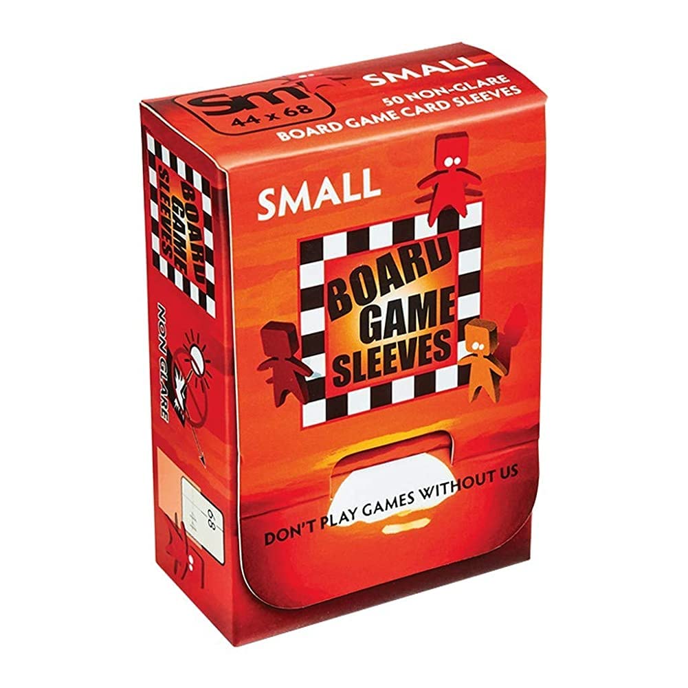 Arcane Tinman Card Sleeves ā Small Non-Glare 50 CT ā Card Sleeves are Smooth & Tough ā Compatible with Catan, Camel Up, Dimension and More, Clear, (ART10424)