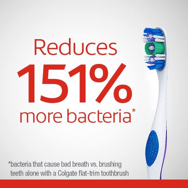 Colgate 360 4 Zone Whole Mouth Clean Manual Toothbrush, Soft (Pack of 3)