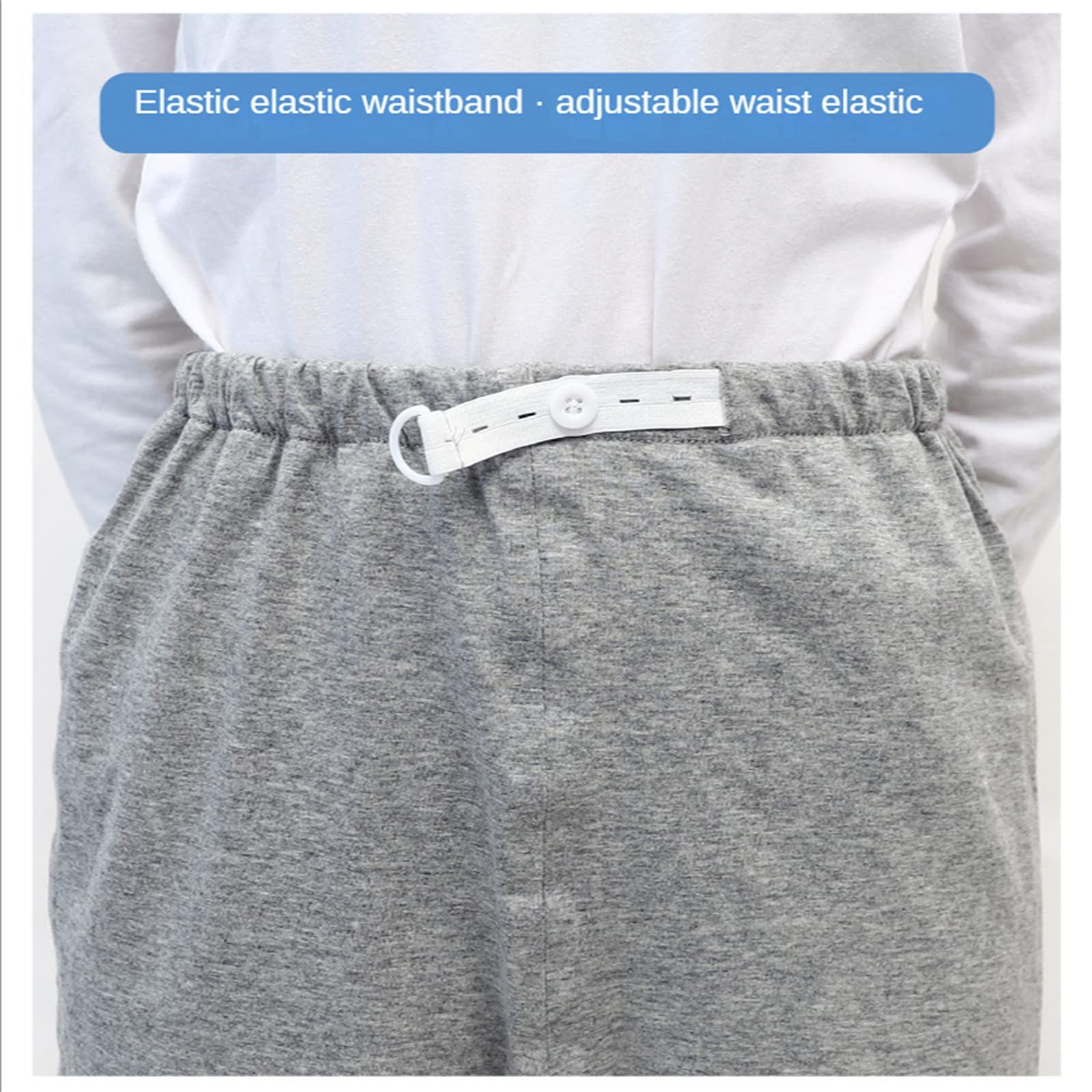 ANPIOX Reusable Adult Diaper Pants Washable Diapers Shorts Incontinence Care Pants Anti-Bed-wetting Impermeable Elderly Long Pants Breathable,C,S