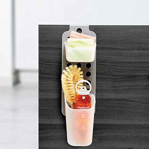 madesmart Hang-It Mini Organizer, 2 Bin, Frost-Grey