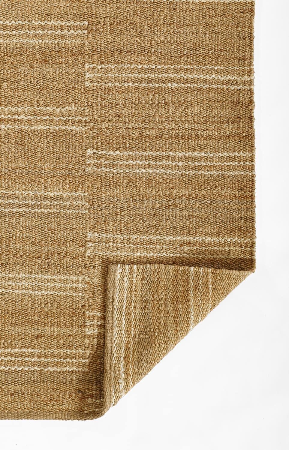 Erin Gates Crescent Striped 2' x 3' Area Rugs with Natural CRESCCRE-1NAT2030