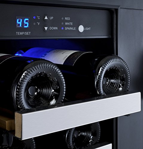 Allavino FlexCount VSWR36-2SSFN - 36 Bottle Dual Zone Wine Refrigerator with French Doors