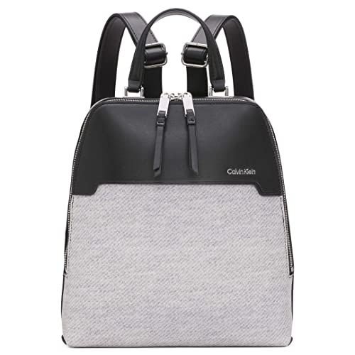 Calvin Klein Jasper Double Compartment Backpack, Black/Gray