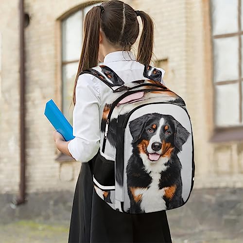 Bernese Mountain Dog Kids Backpack for Boys Girls Teens, 16 Inch School Backpack Schoolbag Travel Laptop Backpack Elementary Primary Students Bookbag