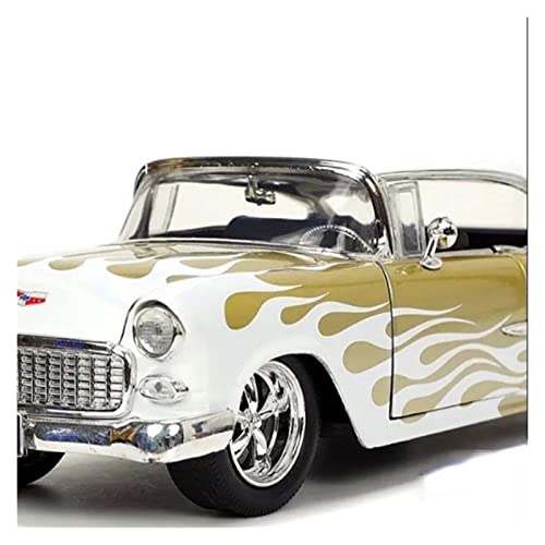 APLIQE Scale Model Vehicles for 1955 Chevy BEL AIR Simulation Die Casting Metal Model Children's Toy Gift1:24 Sophisticated Gift Choice