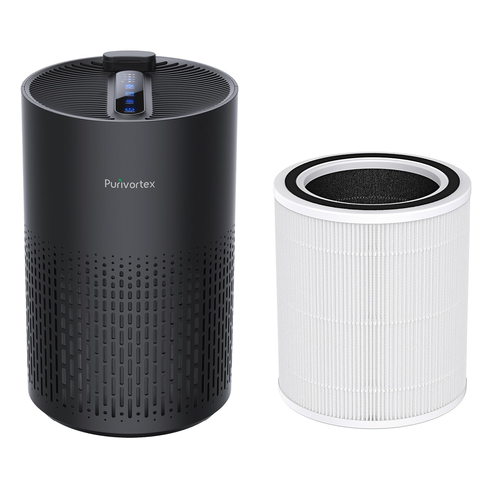 Air Purifiers Plus One More HEPA Filter for A11ergies, Pollen, Smoke, Dusts, Pets Dander, Odor, Hair, Ozone Free, 20db Quiet cleaner for Bedroom, Room, Kitchen and Living Room, SGS Certificaion