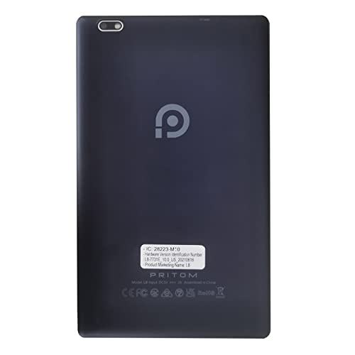 PRITOM Android Tablet 8 inch Android Tablet, 2GB RAM, 64GB ROM, Quad Core, HD IPS Screen, 8.0 MP Rear Camera, Wi-Fi, Bluetooth, Tablet PC, Black