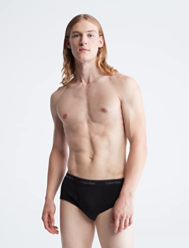 Calvin Klein Men's Cotton Classics 5-Pack Brief, 5 Black, X-Large