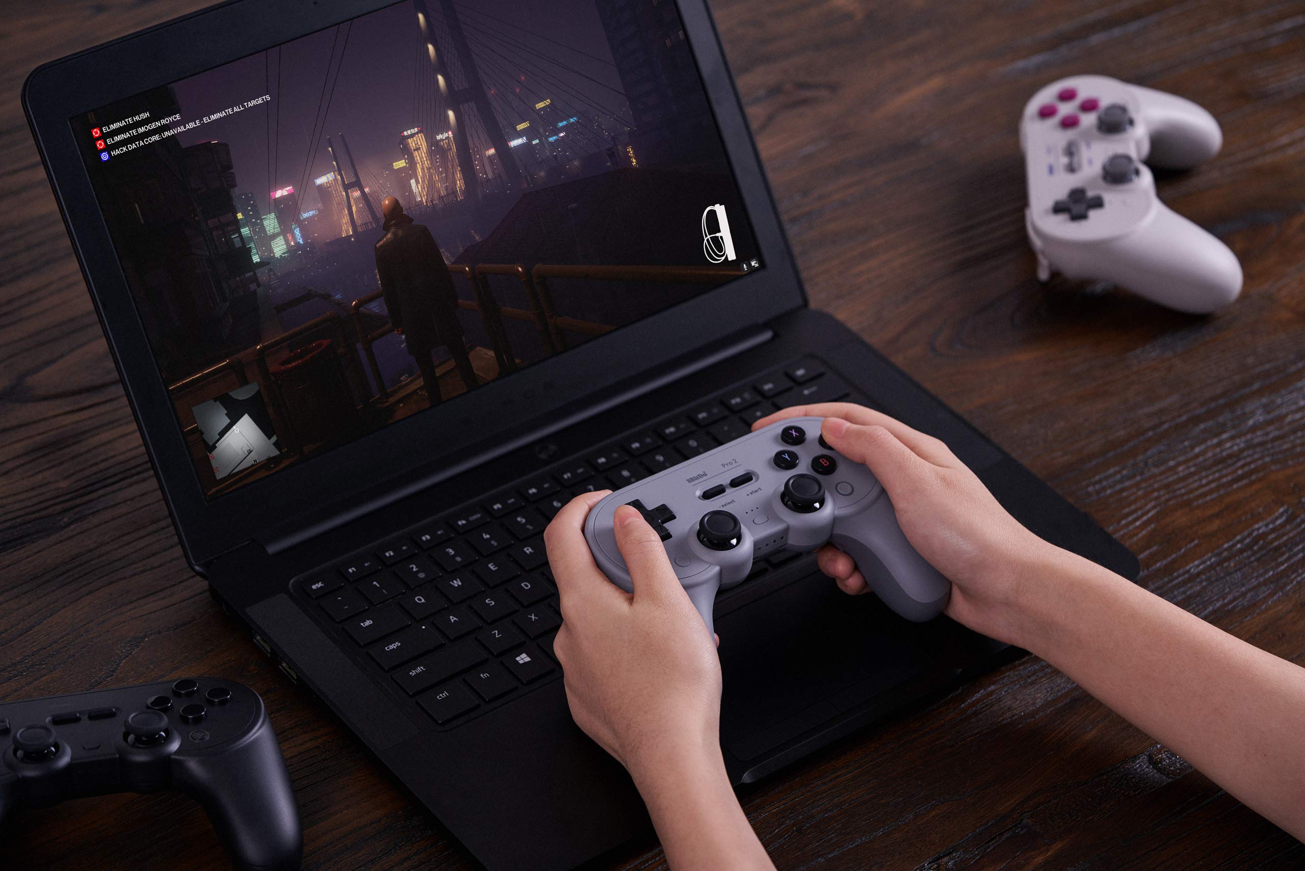 8BitDo Pro 2 Bluetooth Controller for Switch, PC, Android, Steam Deck, Gaming Controller for iPhone, iPad, macOS and Apple TV (Gray Edition)