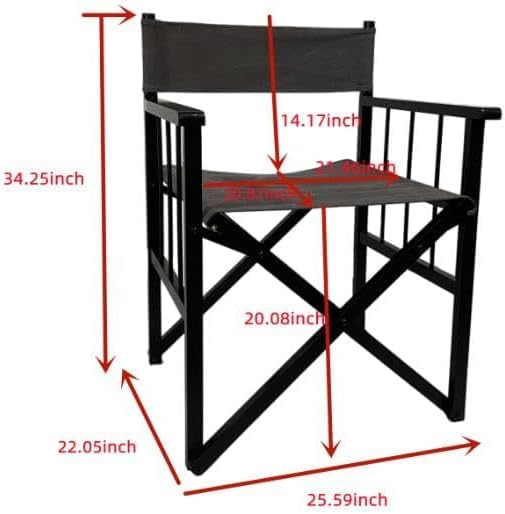 GQHNLUP Folding Beach Chair, Outdoor Camping Chair Modern Comfortable Leisure Folding Chair(Dark Grey)