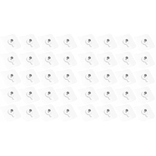 Cabilock 40pcs No Nail- Free Sticky Peg. Mount Trace Stickers Household cm Photo Screw Adhesive Self- Adhesive Kitchen Without Furniture Frame Picture Pegs Non- Transparent