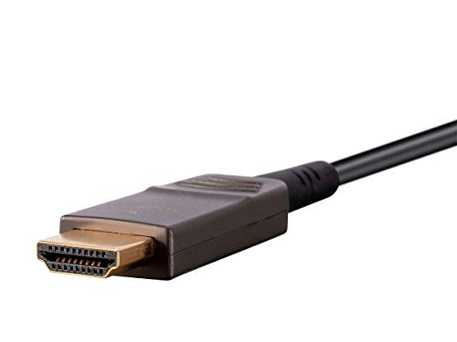 Monoprice Ultra High Speed HDMI Cable - 20 Feet - Black, 8K@120Hz, Dynamic HDR, 48Gbps, Fiber Optic, Earc, AOC, Ycbcr 4: - Slimrun AV Series