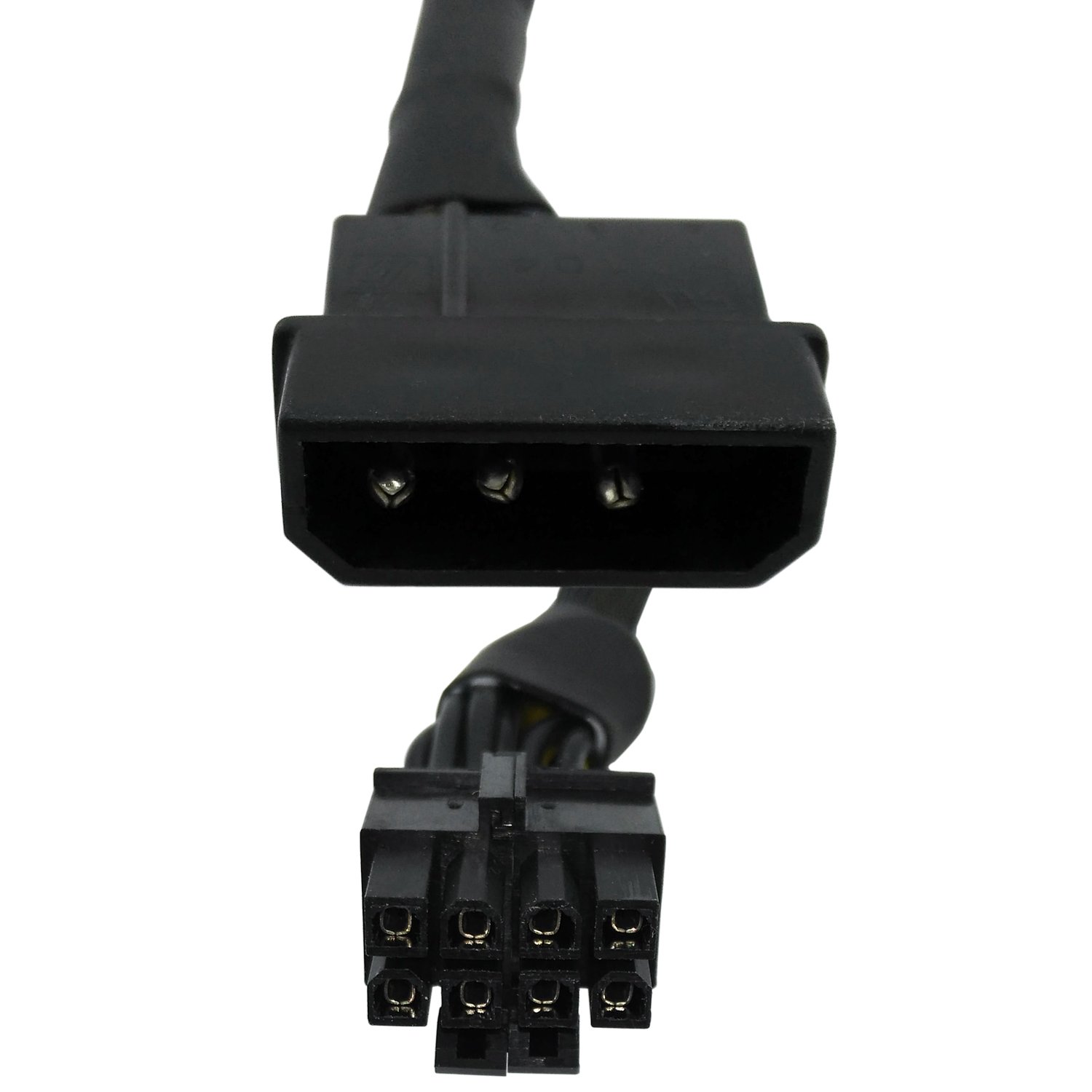 COMeap Molex to CPU 8 Pin EPS Power Cable, LP4 Molex Male to CPU 8 Pin (4+4) EPS-12V Adapter Converter Sleeved 13-inch(33cm)