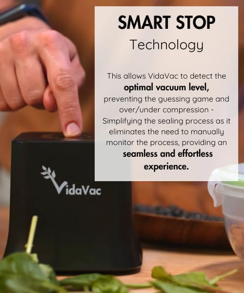 VIDAVAC Multifunctional Electric Mason Jar Vacuum Sealer WHITE– Compatable with Regular & Wide Mouth Jars, Containers, Bags & Wine Bottles – Canning/Pickling/Fermanting and Storage Solution. (White)
