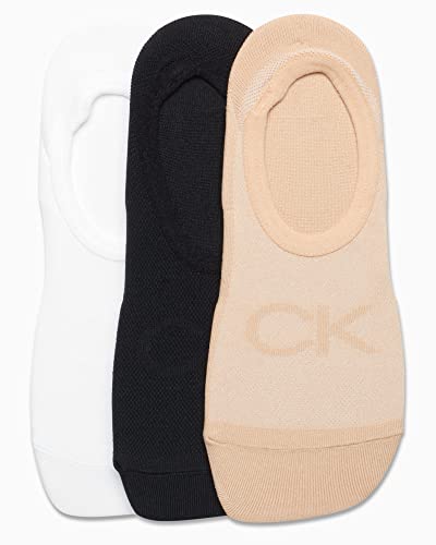 Calvin Klein Women’s Socks – Lightweight Low Liners (3 Pack), Size 4-10, Sand Assorted