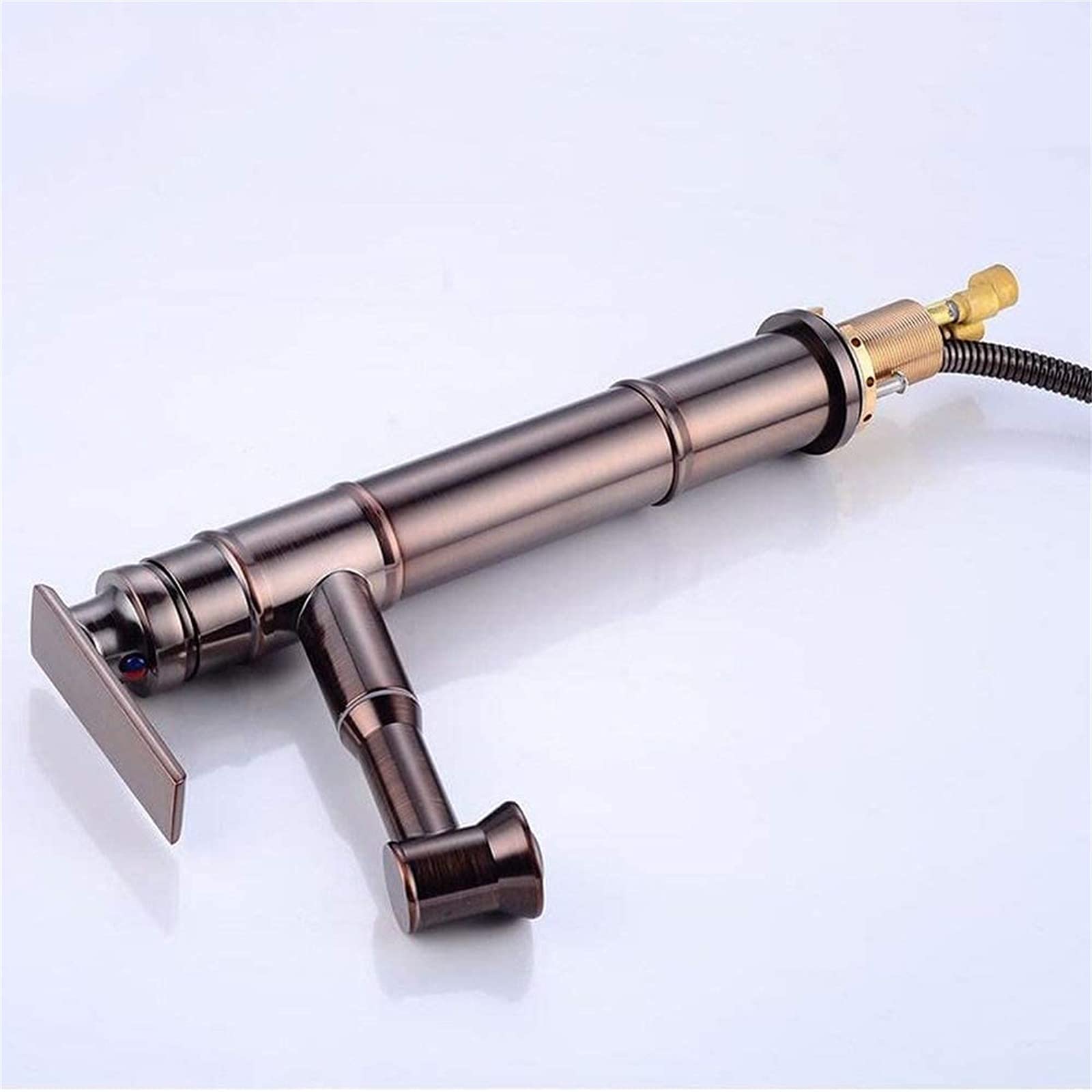CHLDDHC Brass Bathroom Tap Retro Expandable with Removable Hand Blade Faucet Single Line Mixer Kitchen Faucet Bathtub Faucet