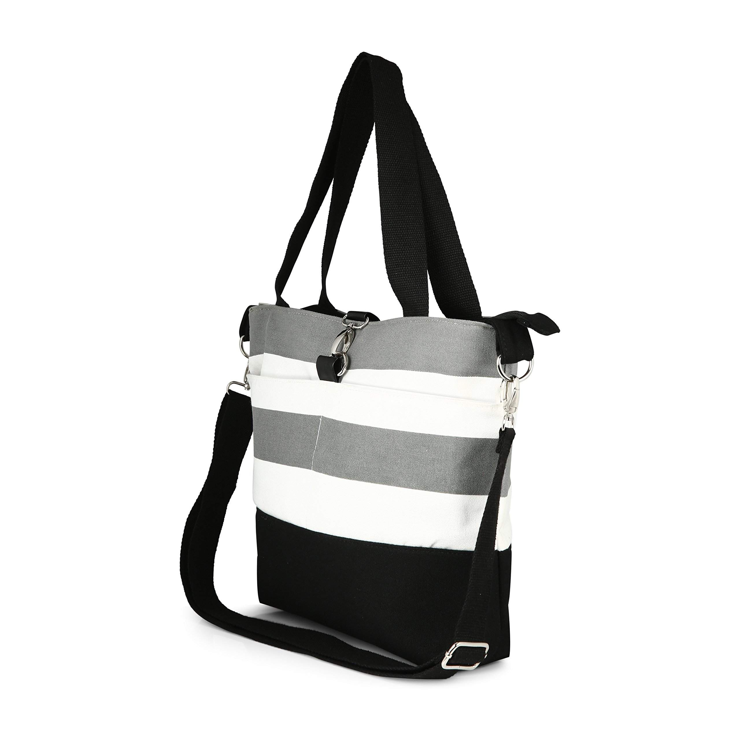 Compact Mommy Tote Bag - Best Designer Ladies Handbag for Toddlers (Also Fits Baby Diapers)