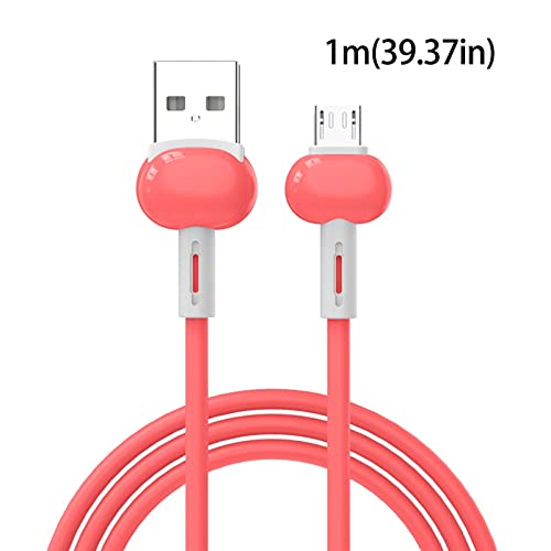 BGNTBUK Note 9 Plus New 2PC 1m 3A Silicone Data Cable Mobile Phone Color Fast Charging Line Liquid Soft Plastic Flash Charging Cable Cf-31 Case