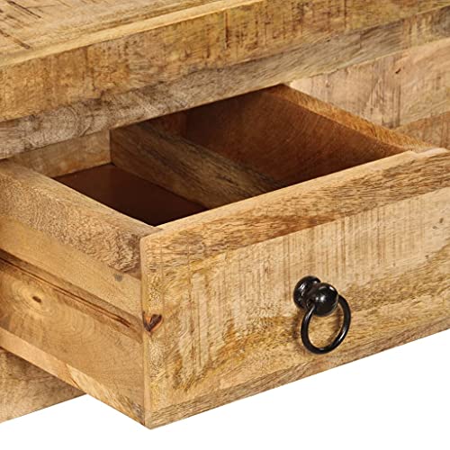 BUKSCYJS Coffee Table,Elevating Coffee Table, Adjustable Storage Coffee Table Suitable for Living Room, Office, Balcony, Family Living Room 35.4"X17.7"X13.8" Solid Mango Wood