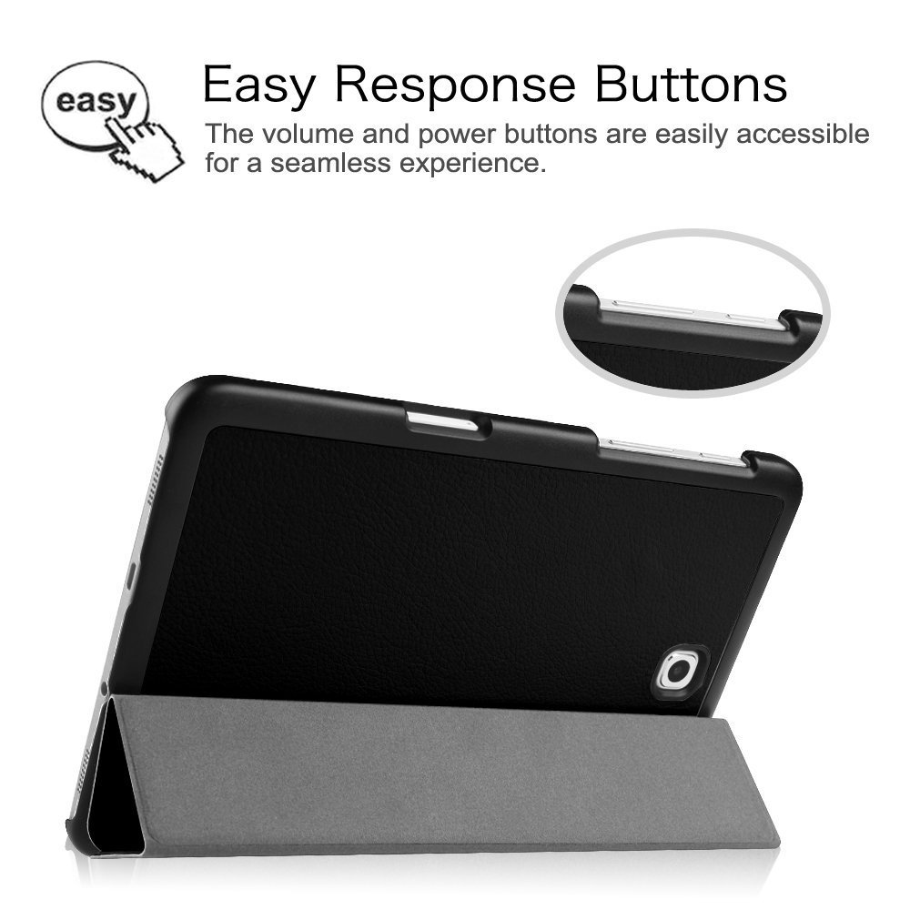 Fintie Slim Shell Case for Samsung Galaxy Tab S2 8.0 - Ultra Lightweight Protective Stand Cover with Auto Sleep/Wake Feature, Black