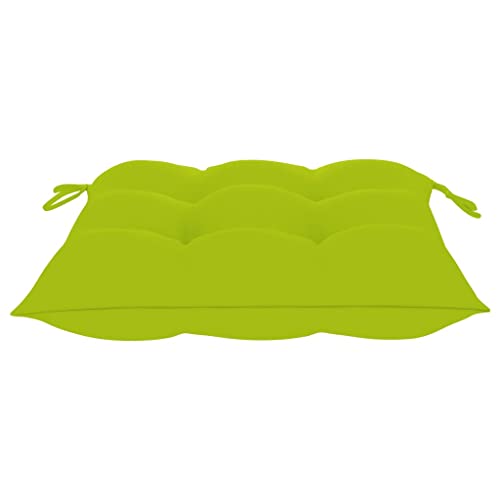 imasay Chair Cushions 4 pcs Bright Green 15.7"x15.7"x2.8" Fabric