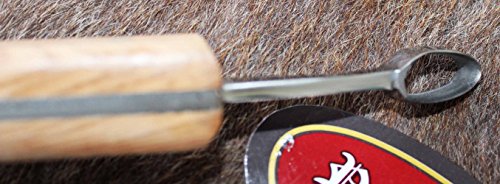 ProRider USA Set of 2 Horse Wood Handle SS Abscess Loop Hoof Care Cleaning Farrier Tool 98454