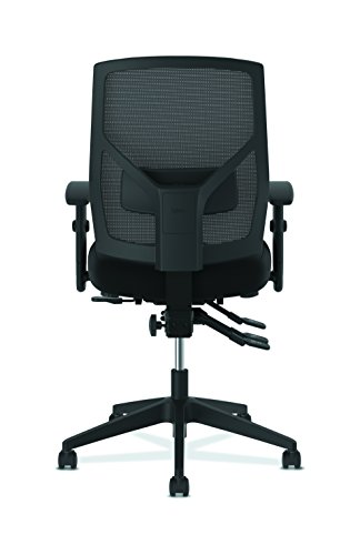 HON Crio High-Back Task Chair -Mesh Back Computer Chair with Asynchronous Control for Office Desk, in Black (HVL582)
