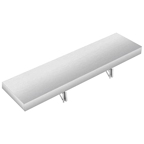 Concession Shelf- 48L x 12W Inch Stainless Steel Foldable Perfect for Food Truck, Trailer and Window Service