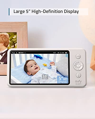 Eufy Baby SpaceView Add-On Video Baby Monitor, Night Vision, 5" Display