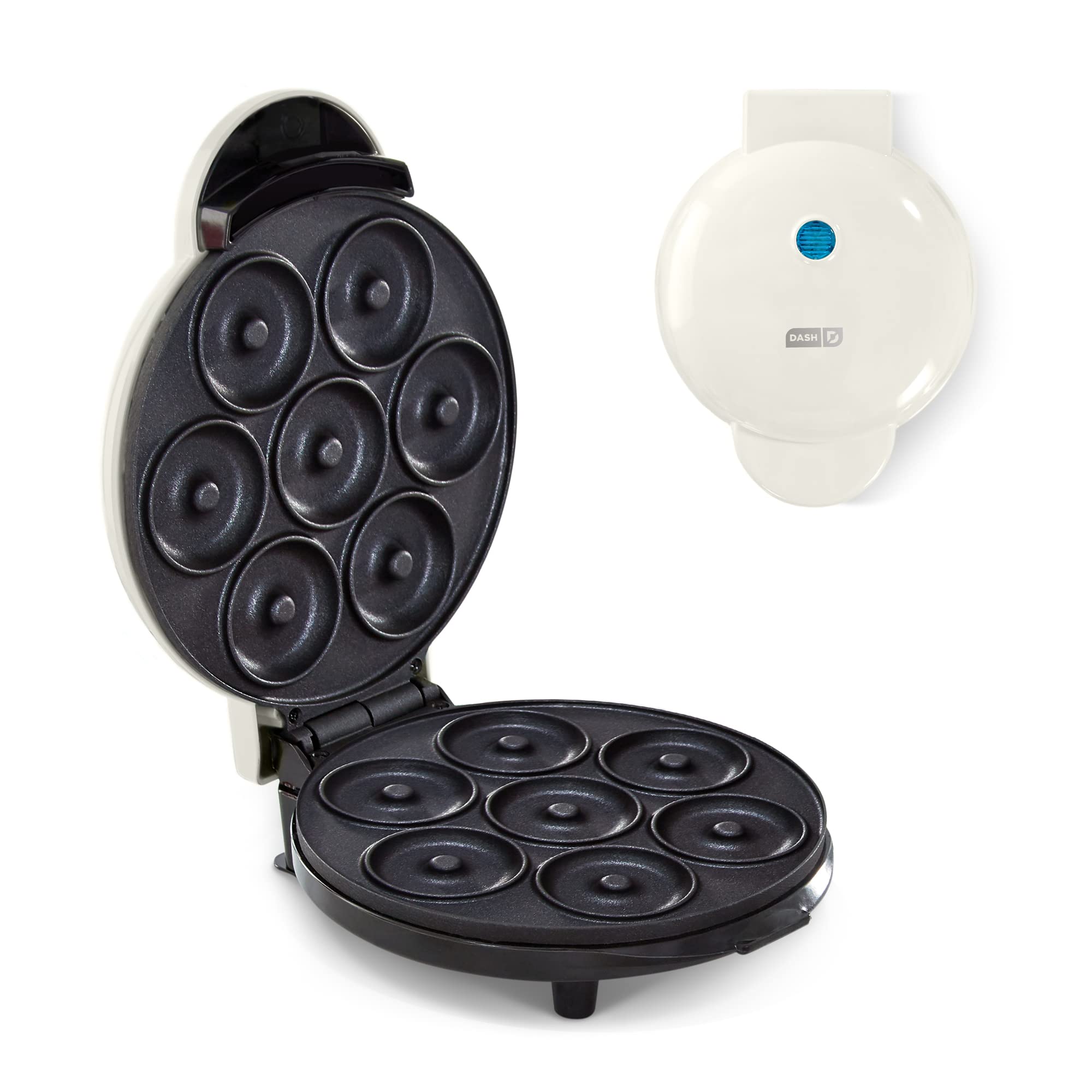 Dash Mini Donut Maker Machine for Kid-Friendly Breakfast, Snacks, Desserts & More with Non-stick Surface, Makes 7 Doughnuts - Cream