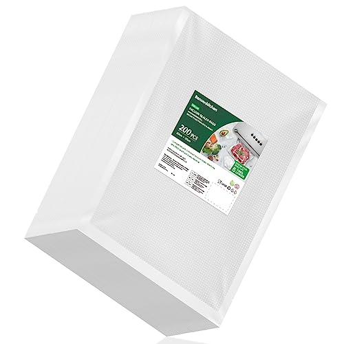 Bonsenkitchen Vacuum Sealer Machine with 200 Quart 8" x 12" Sealer Bags