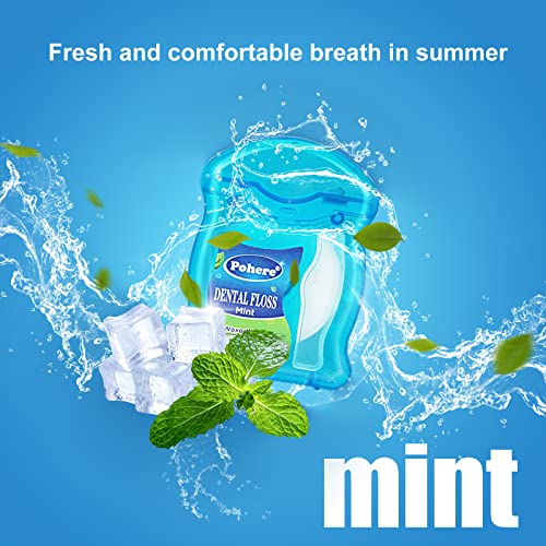 Dental Floss, Refreshing Mint Flavor, Professionally Clean Dental Floss, Portable Travel Case, Pack of 8 (800 Yds)
