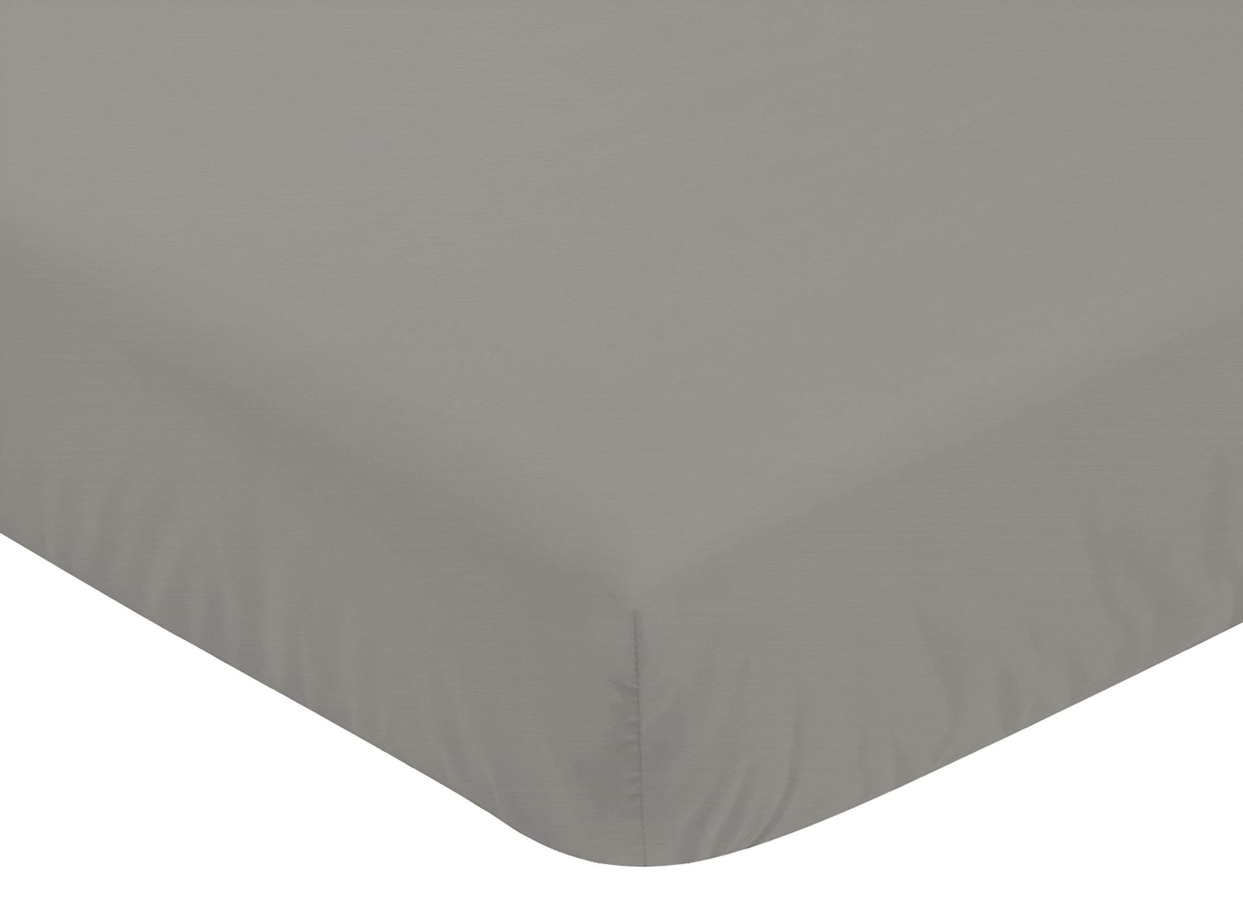 Sweet Jojo Designs Grey and White Woodsy Deer Boy, Girl, Unisex Baby Crib Bedding Set 4 Pieces