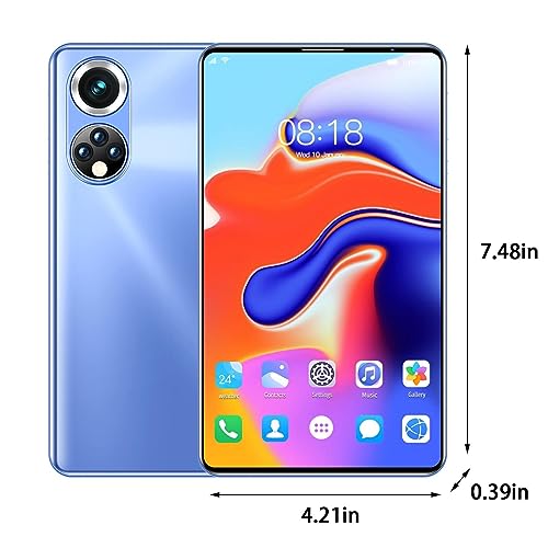7.1'' Tablet Android 10 Phone Tablet 5G Dual SIM Slot - IPS Touchscreen, 2.4MP+4.8MP Rear Camera WiFi GPS Bluetooth4.2,Support 3G(Most 512GB Expand) Phone Call