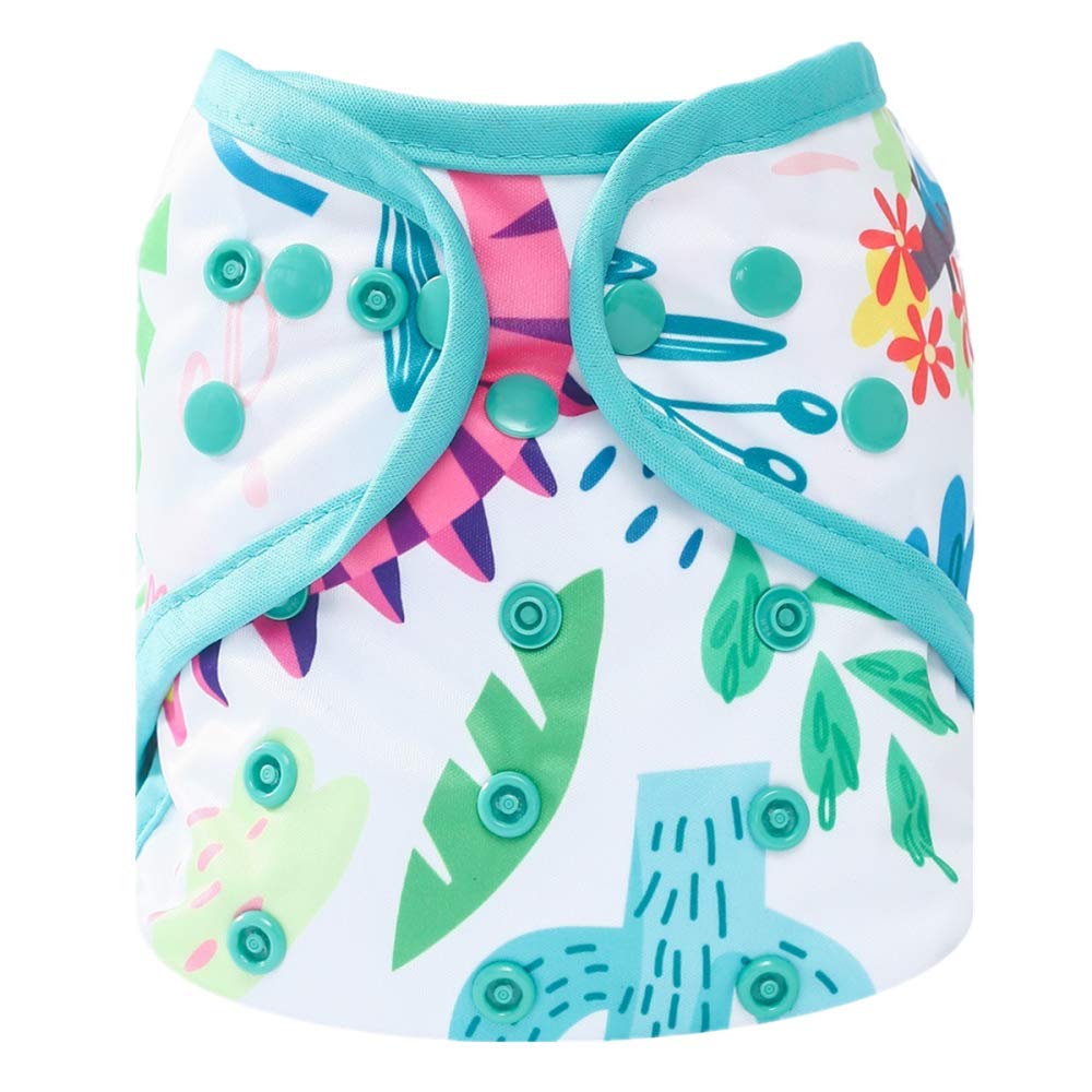 simfamily One Size Fit All Baby Reusable Waterproof Diaper Nappy Cover Double Gussets (Color NO 8)