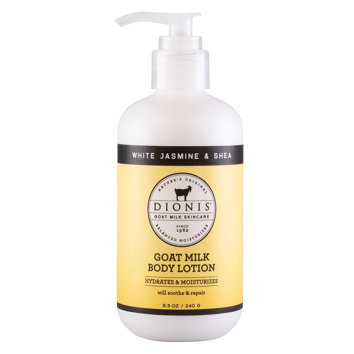 Dionis - Goat Milk Skincare White Jasmine & Shea Scented Lotion (8.5 oz) - Made in the USA - Cruelty-free and Paraben-free